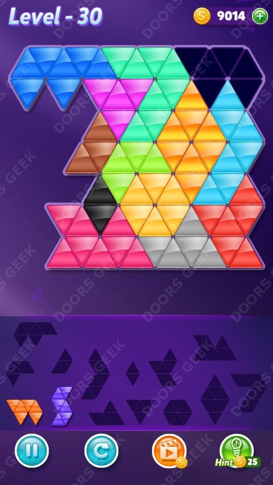 Block! Triangle Puzzle Champion Level 30 Solution ~ Doors Geek