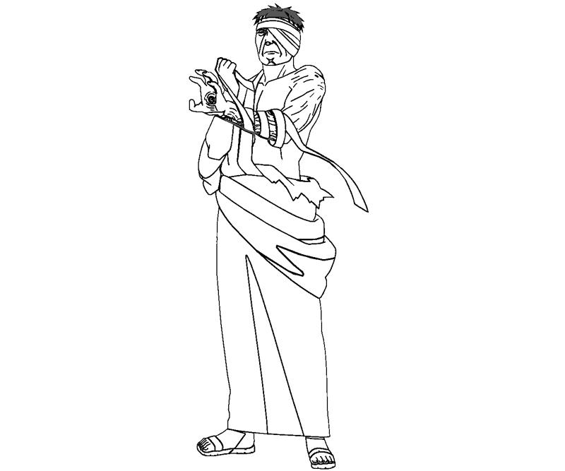 Danzo Shimura 1 Coloring | Crafty Teenager