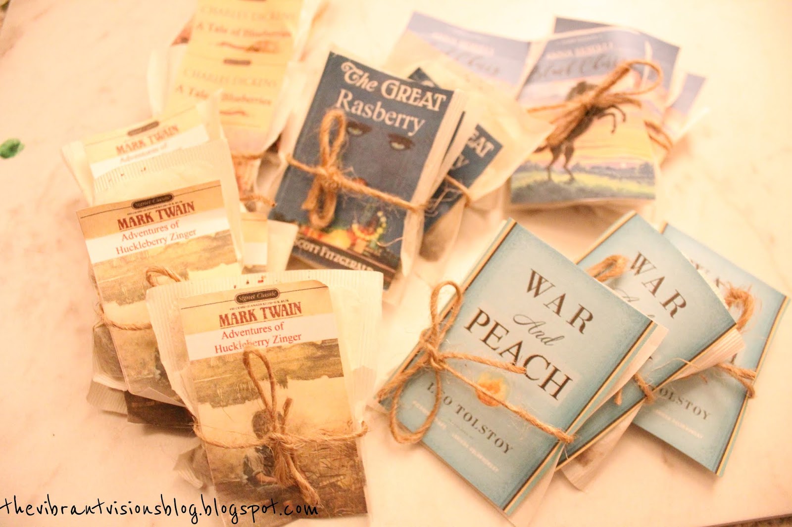 the Vibrant Visions blog: The Perfect DIY Gift for Literary Tea-Lovers