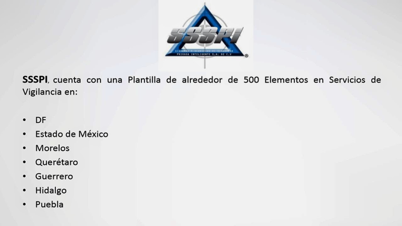 Sistemas y Servicios de Seguridad Privada Inteligente - SSSPI