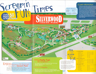 NewsPlusNotes: From The Vault: Silverwood Theme Park 2001 Guide Map