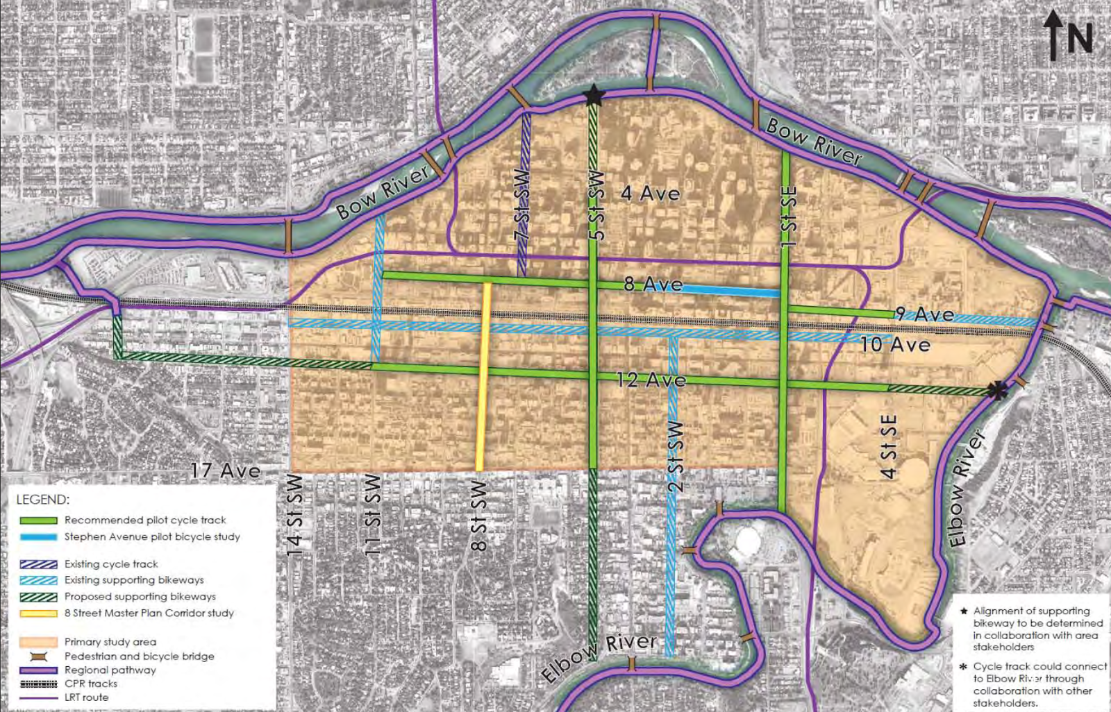 The South Fraser Blog: Calgary's new cycle track network a good example ...