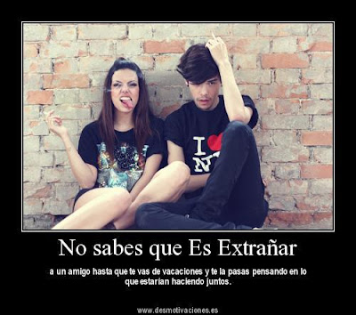 Solo Adolescencia.: No sabes que es extrañar...