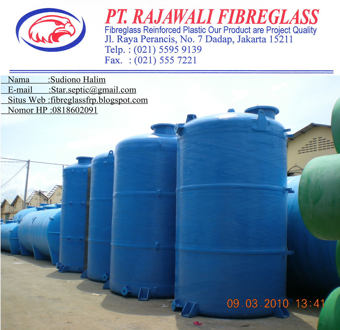 PT. RAJAWALI FIBREGLASS: Tangki Air / Tangki Air Fibreglass / Water ...