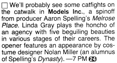 Models Inc: Episode #01 Ad (TV Guide)