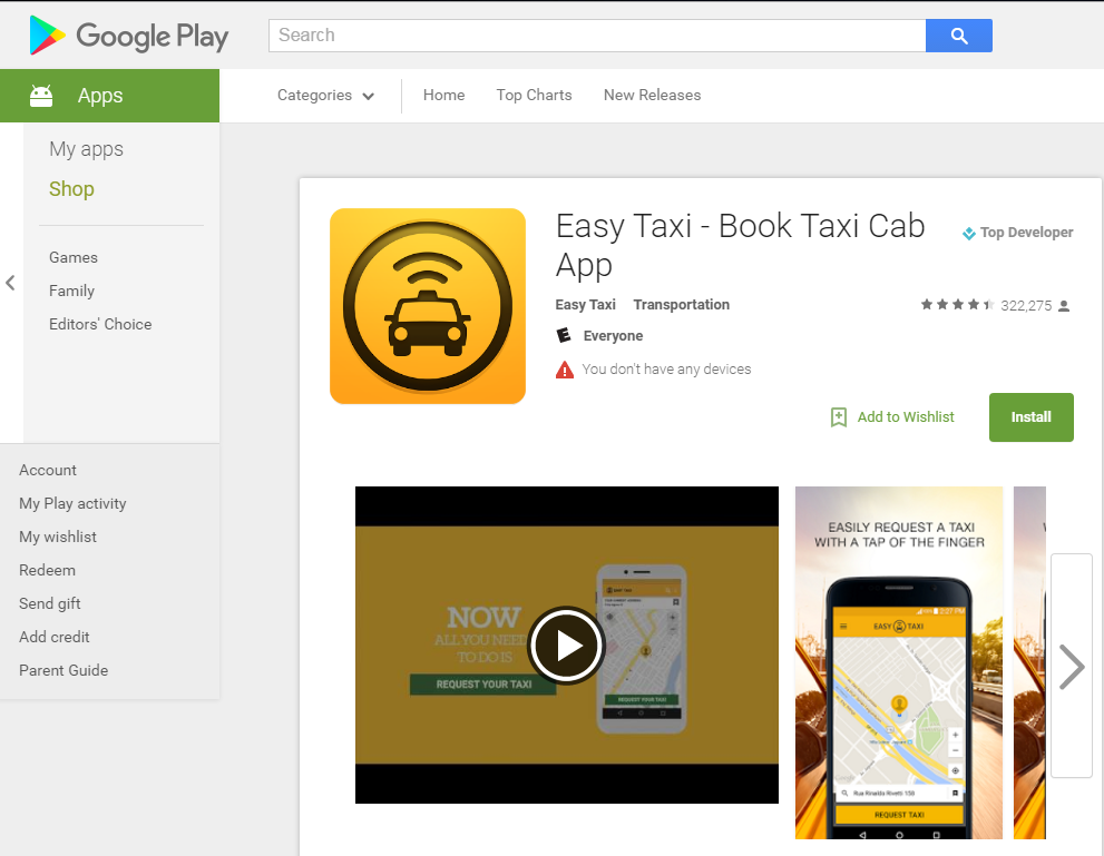 MS Global Inc: Easy Taxi.