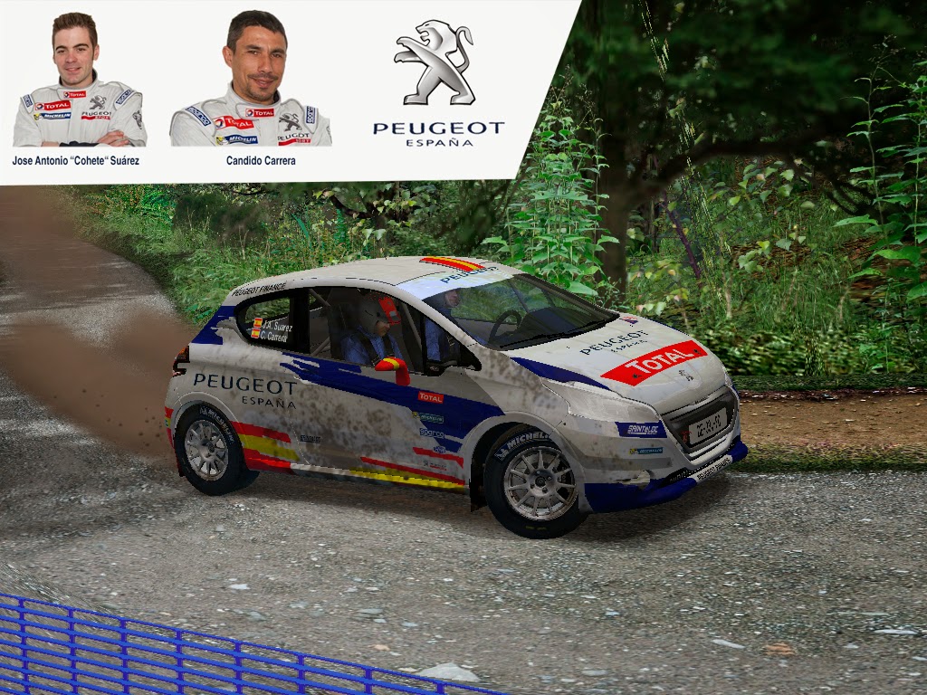 Chr Productions: Skin Peugeot España 208 R2 Cohete Suarez