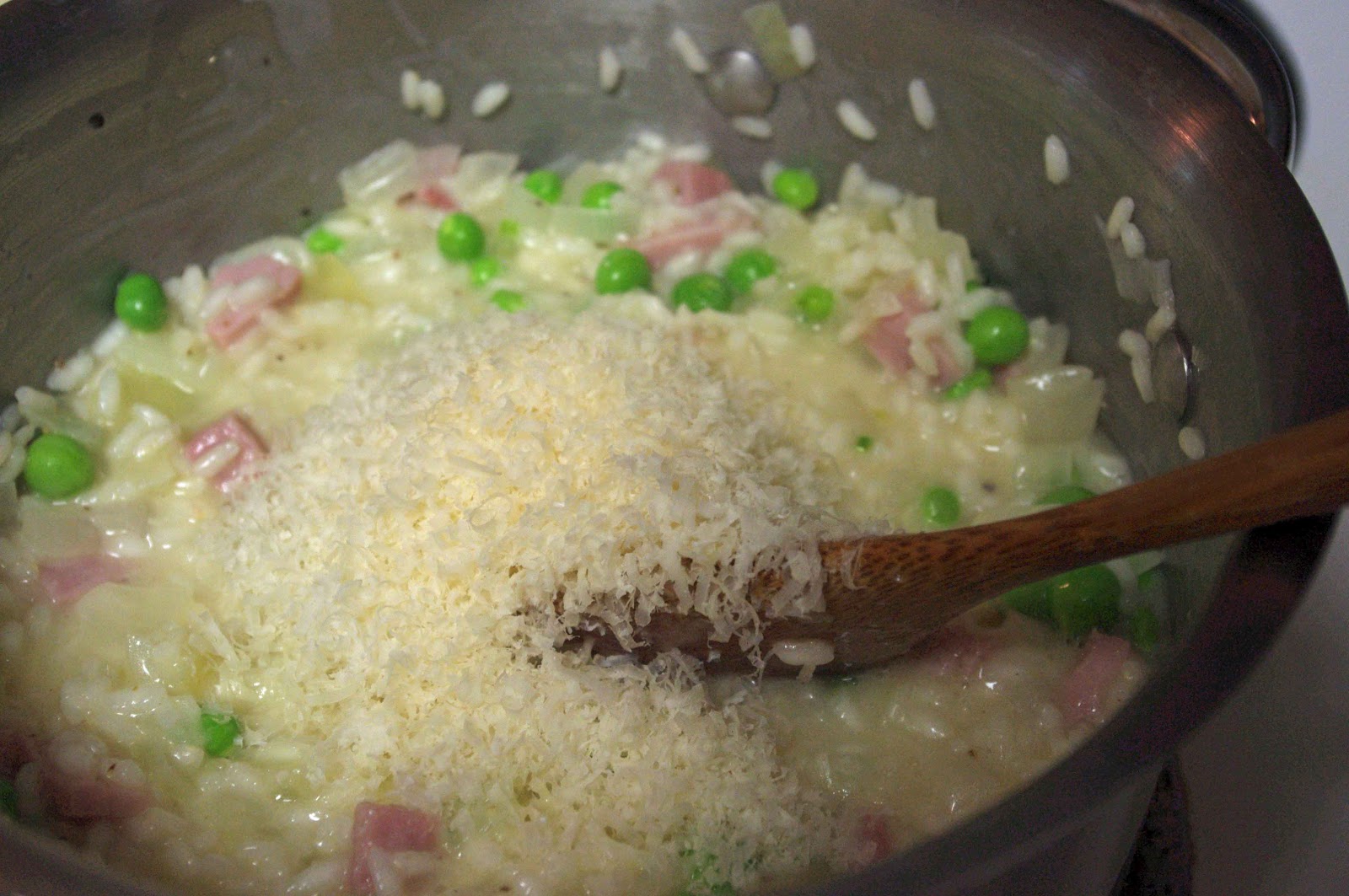 Niko and Nonnie: Simply Spring Ham and Pea Risotto