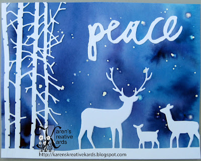 Karen's Kreative Kards: Snowy Peace Card