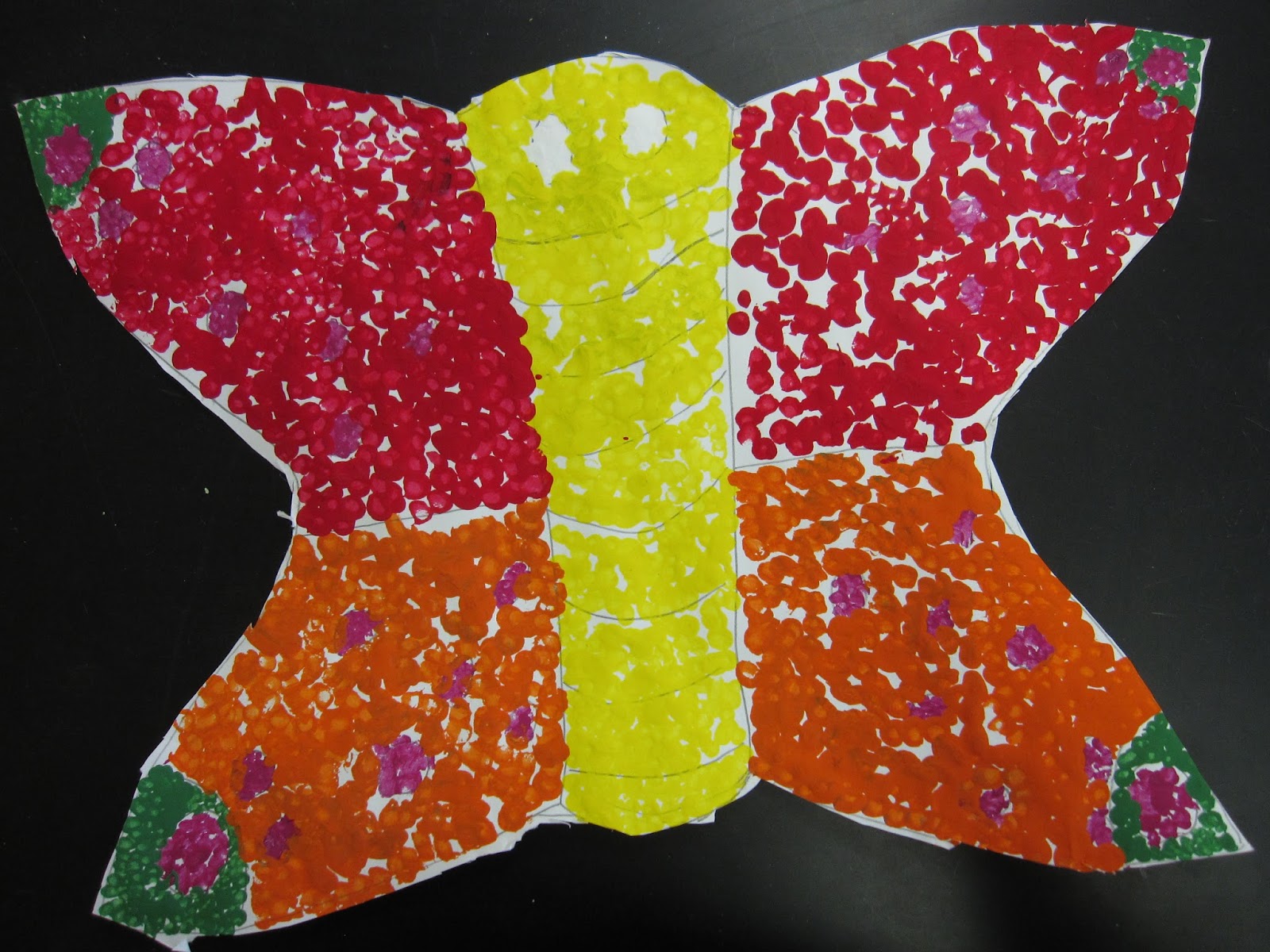 El Sol Art: Pointillism Butterflies