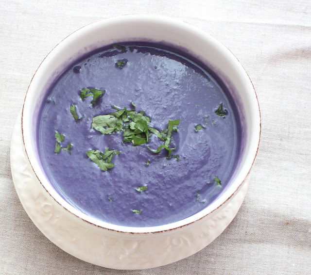 De Cozinha em Cozinha passando pela Minha: Creme de couve roxa