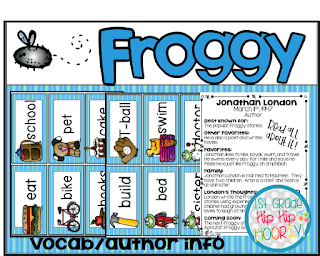 1st Grade Hip Hip Hooray!: Froggy Stories...Author Jonathan London!
