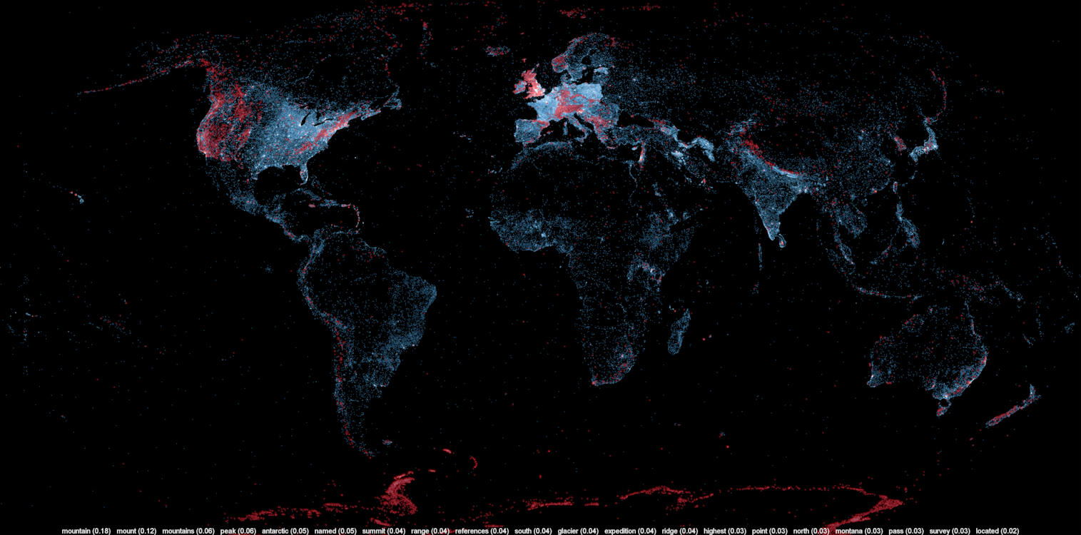 Interesting Stuff Online: The Geography of Wikipedia