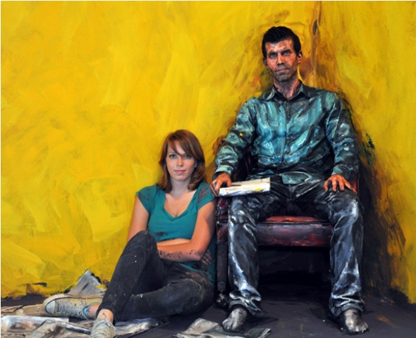 Funny Picture: Real People Turned into Still Life Paintings