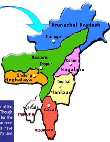 ShyBuzz's Not Just Another Blog: Map of Northeast India