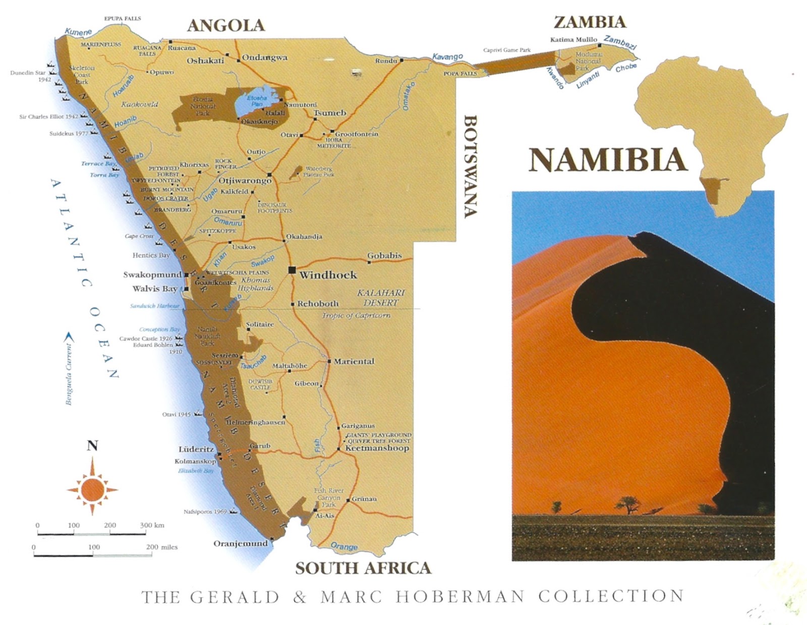 My Favorite Views: Map of Namibia