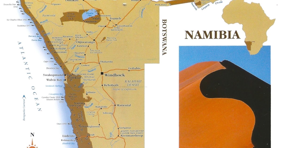 My Favorite Views: Map of Namibia