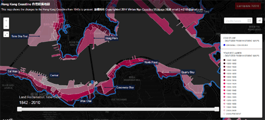 Maps Mania: Hong Kong Land Reclamation