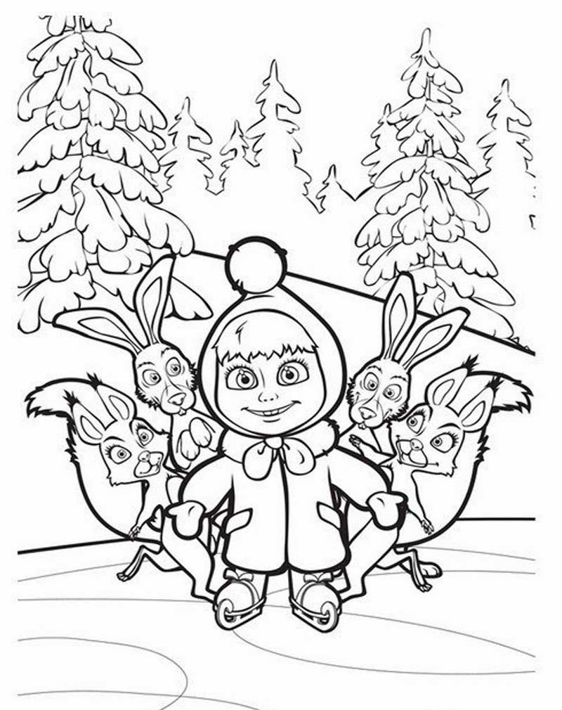 Mewarnai Masha : Mewarnai Gambar Masha Tertawa ~ belajar menggambar dan ...