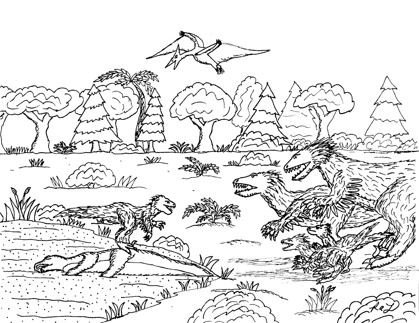 Utahraptor Coloring Pages