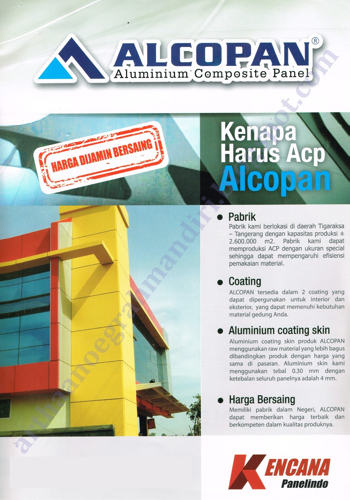 CV. ARTHA ANOEGRAH MANDIRI: ALUMINIUM COMPOSITE PANEL | ALCOPAN