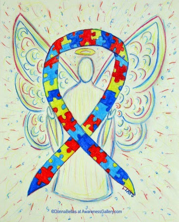 DonnaBellas Angels: Autism Angels Puzzle Piece Idea Sketch