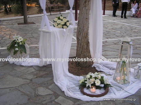 στολισμος γάμου άγιος Χριστόφορος ΔΑΦΝΙ