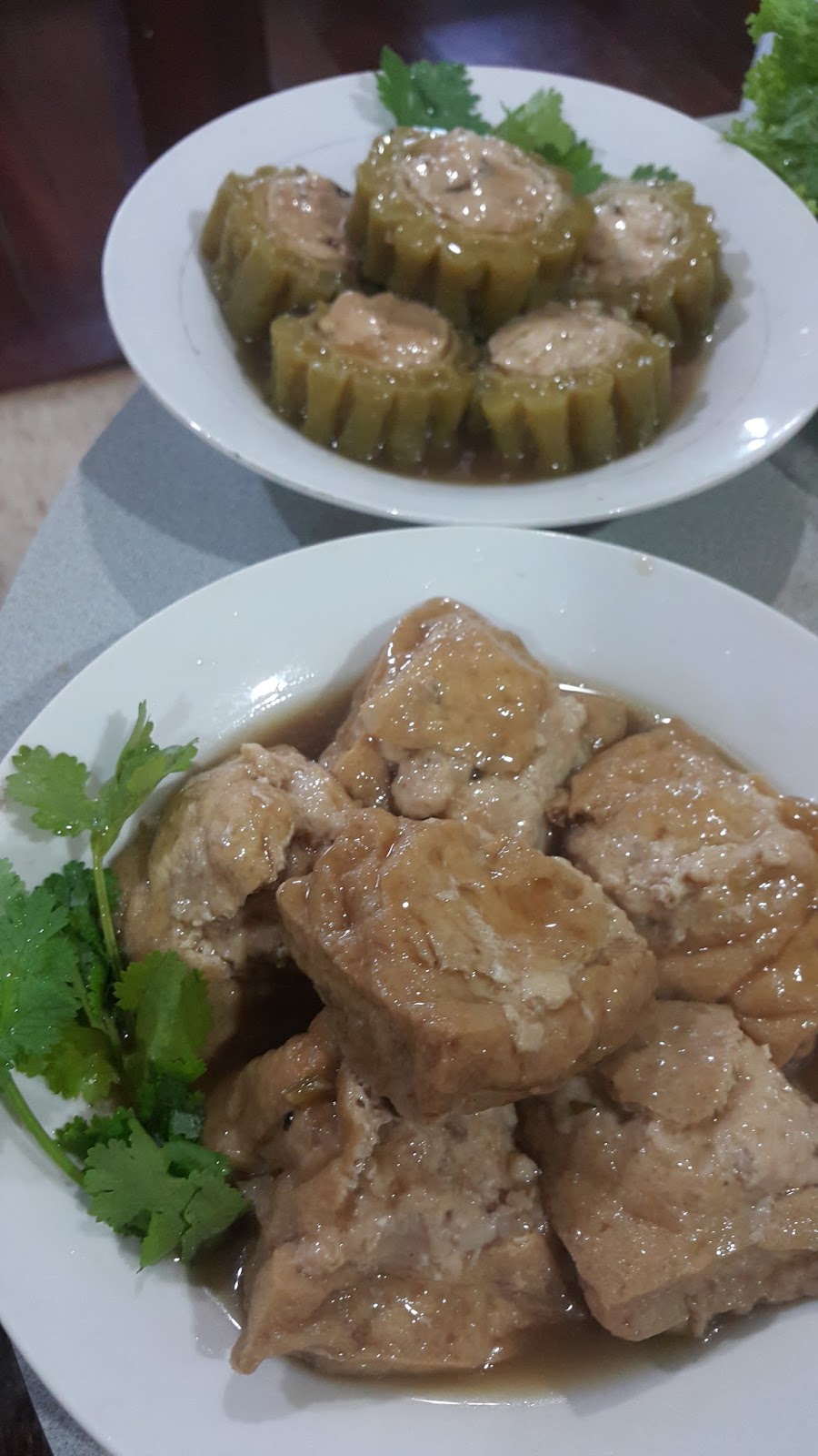 Jess-KITCHEN-Lab: Hakka Yong Fuka/Bitterguard & Tau Pok