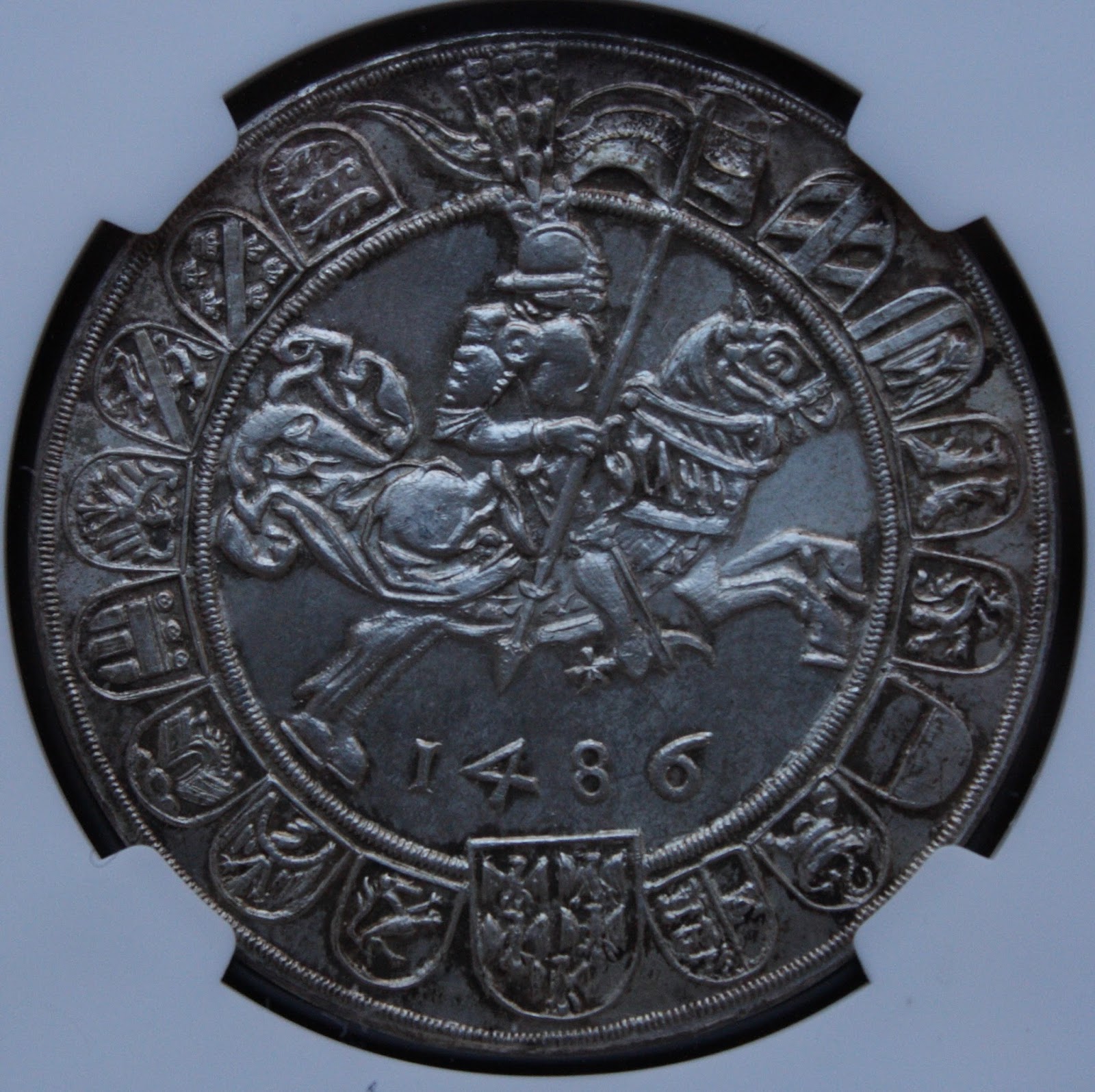 My Collection of World Silver Crown Sized Coins: 1486 Austria Guldin ...