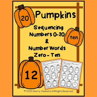 Dr. Clements' Kindergarten : Number Sequencing 0-20 and number words ...