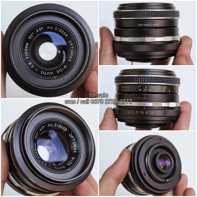 OPTOMAX 35mm F2.8 | lensa manula