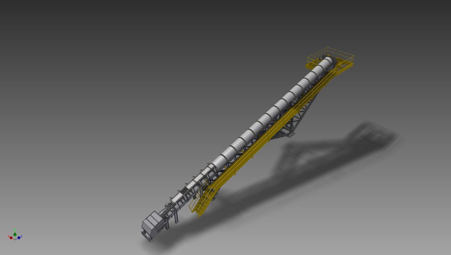 24" Belt Conveyor || Download free 3D cad models #100136