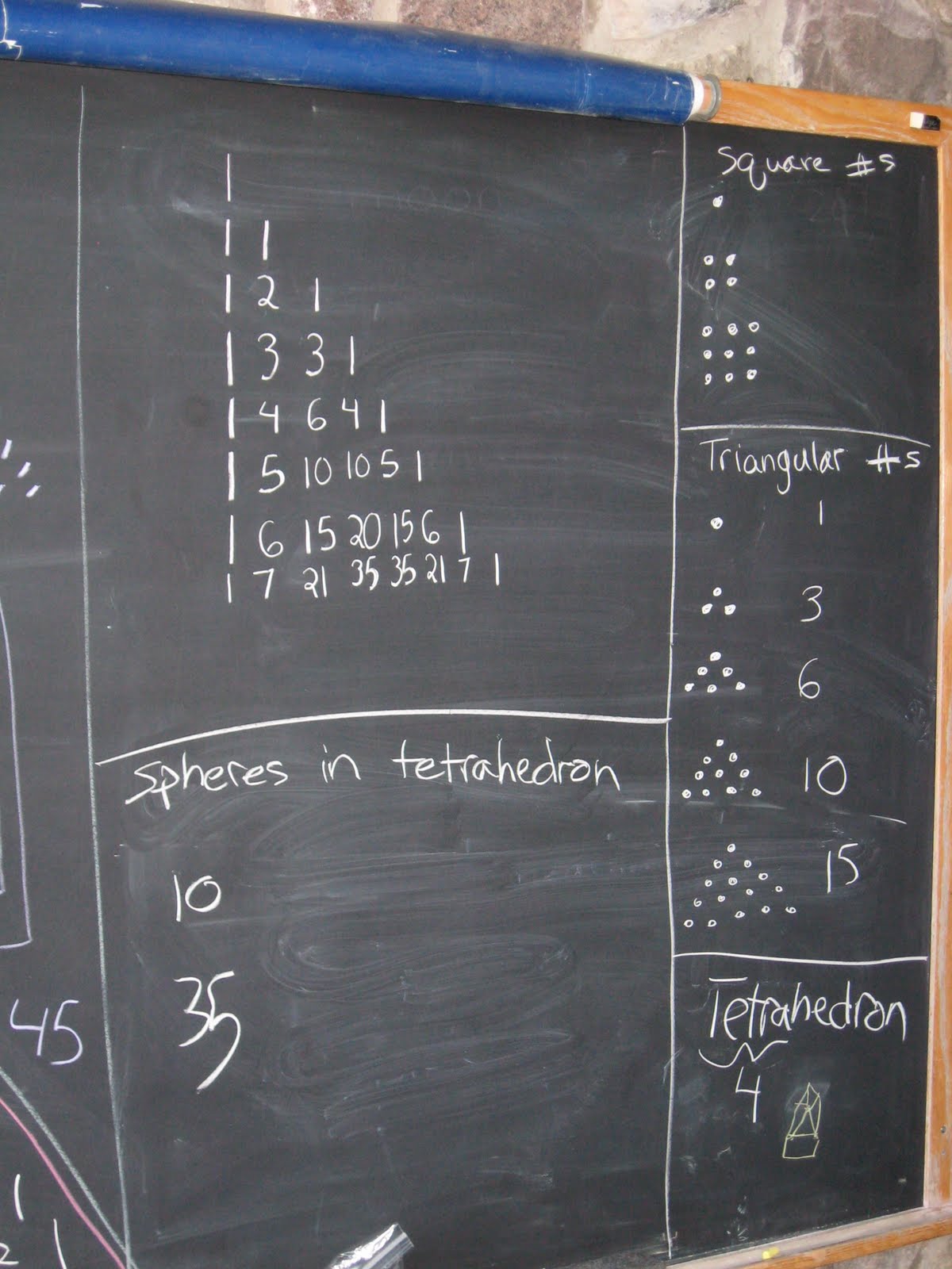 A Medley of Mathematics: Pascal's Triangle and Tetrahedrons