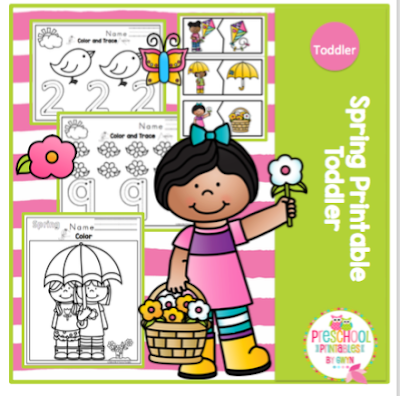 Spring Printable for Toddlers ~ Preschool Printables