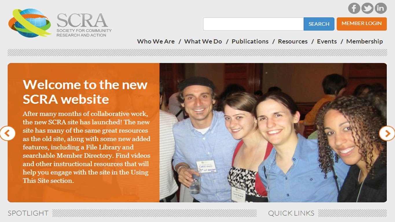 Community Psychology Practice: SCRA has a new website!