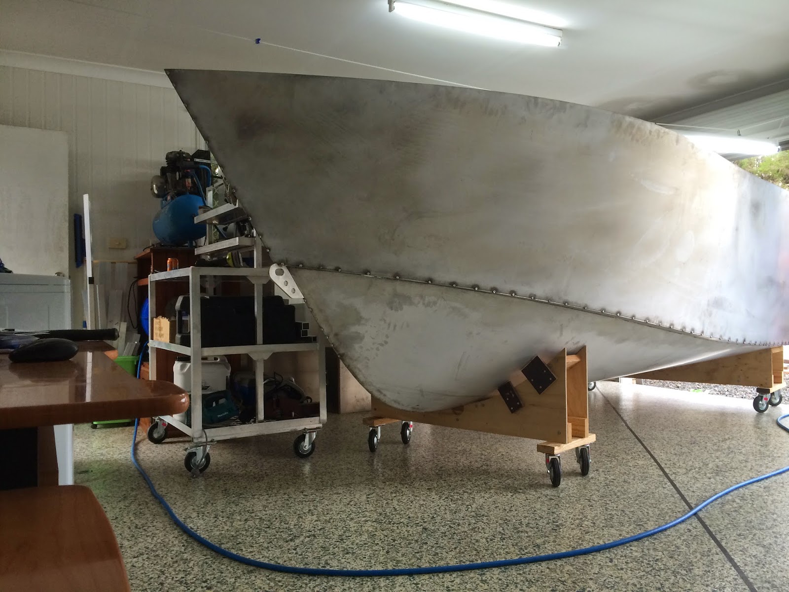 CNC Marine 5m (5.75 Overall) Plate Boat Build: Sides on. Anchor well ...