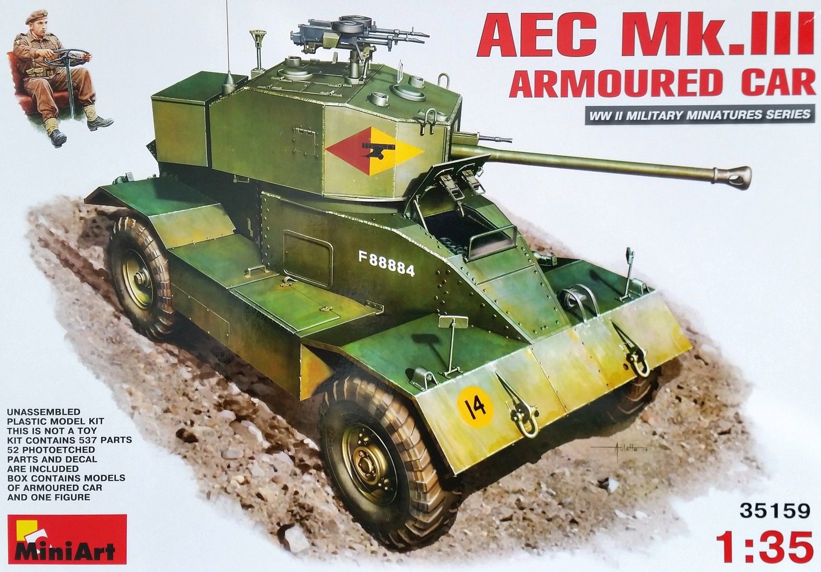 Bunte Schachteln - Box Art & Great Models: AEC Mk. III Armoured Car