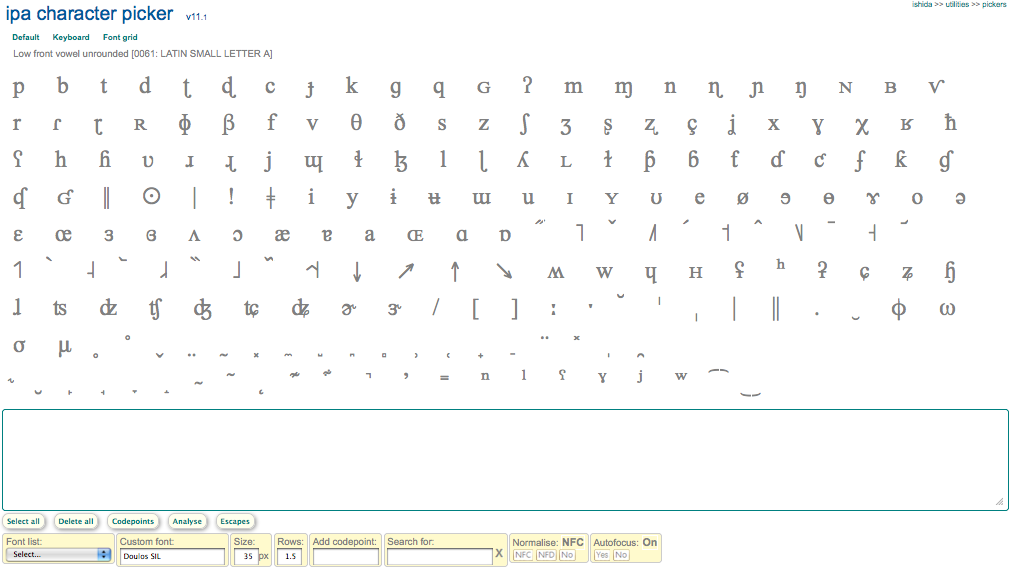 Ipa font picker - pikolpl