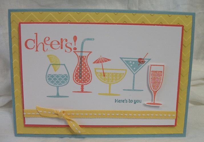 Julia's Cards: cheers!! - here's to you!