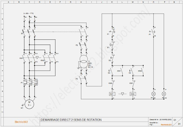 les schéma de démarrage d'une moteur Electrique - Eléctricité2
