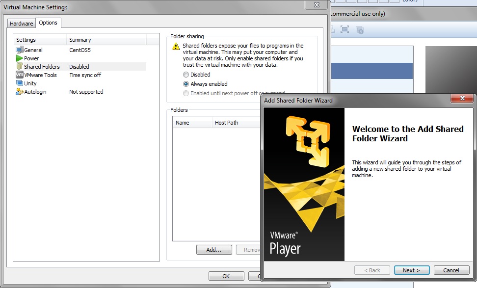 The Script Guy: Installing CentOS 5 on VMware Player (Windows 7)