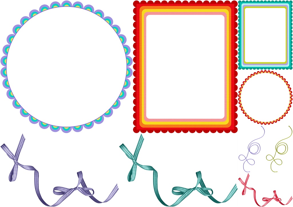 Frames and Borders of the You Color My World Clip Art. | Oh My Fiesta ...