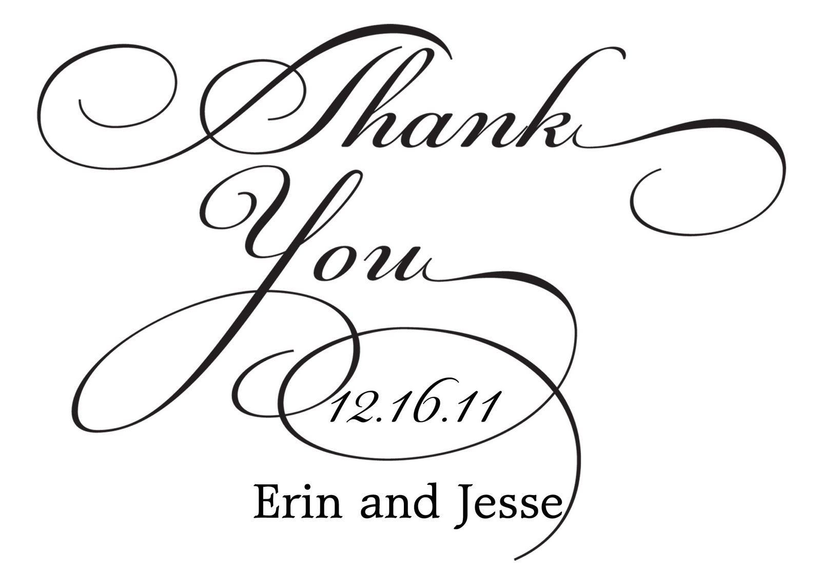Digital Bunny's Designs: Elegant Thank Yous