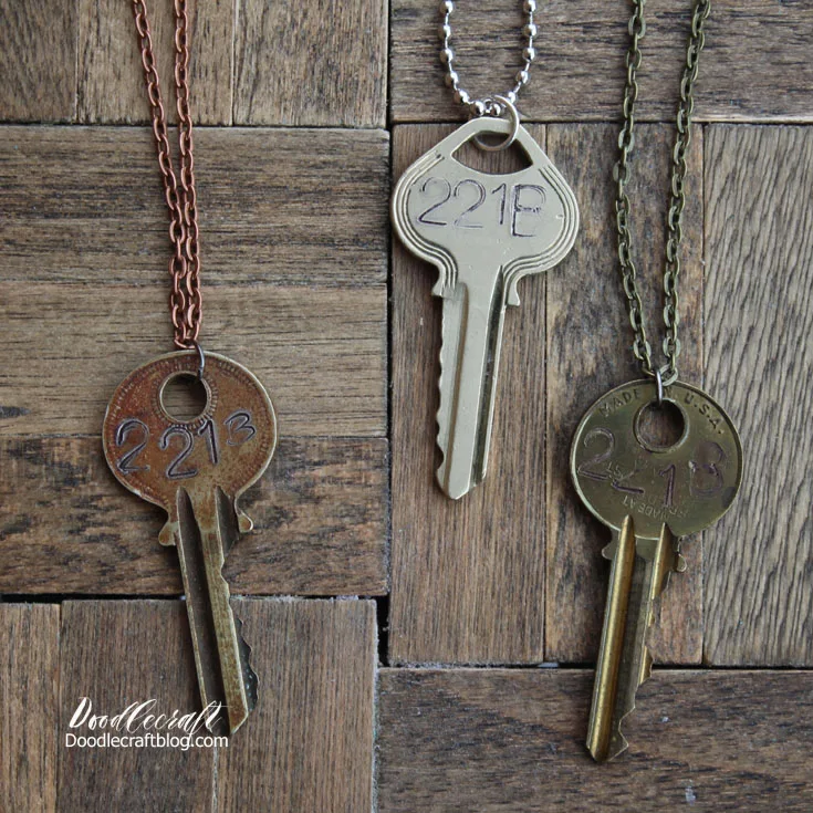 Sherlock Week: 221B Baker Street Key Necklace!
