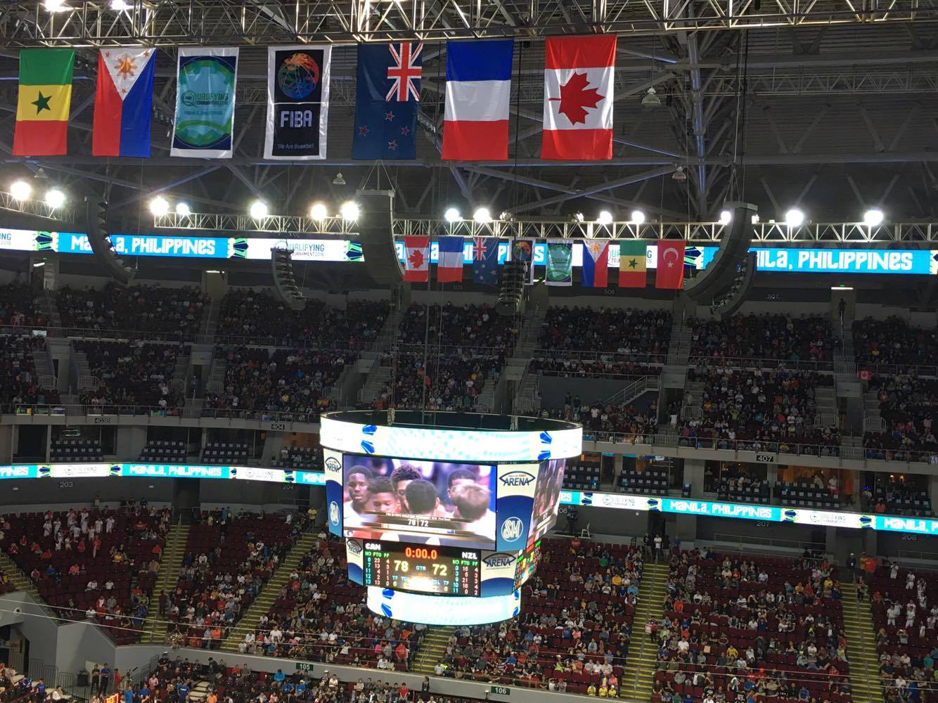 Random: View from SM MOA Arena Upper Box during FIBAOQT