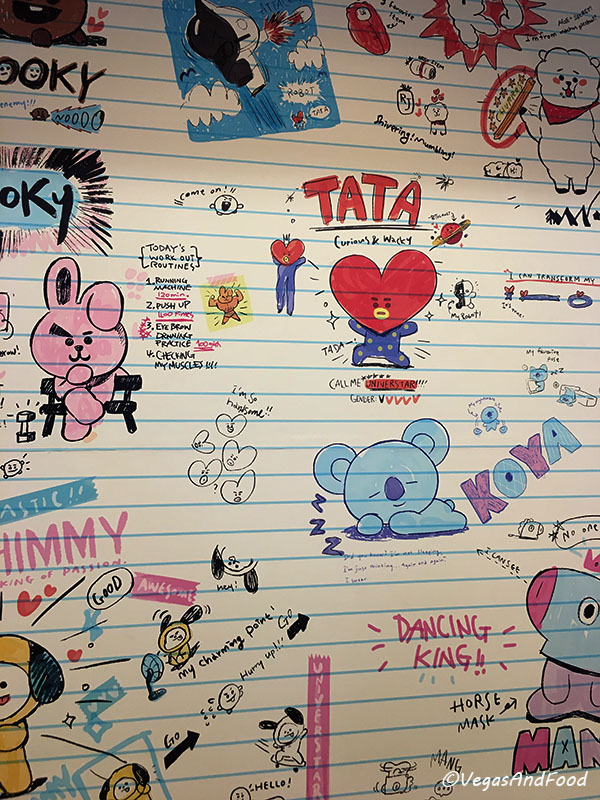 Line friends Pop-Up store in Hollywood - Vegas and Food