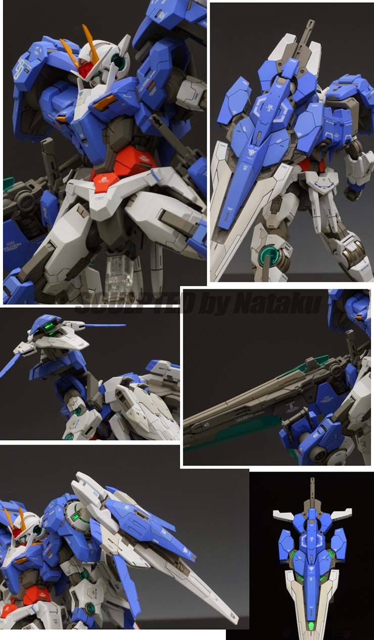 Custom Build: MG 1/100 00 Raiser + Seven Sword "Perfect Grade Detailing ...
