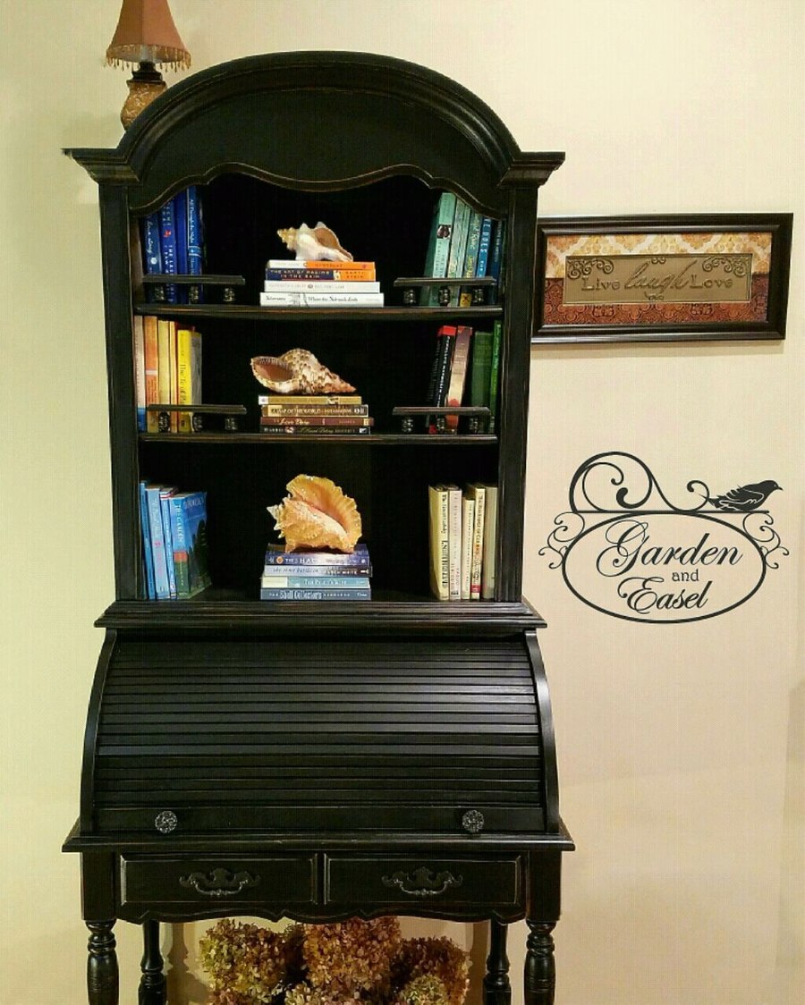 Regal Roll Top Desk & Bookshelf Makeover