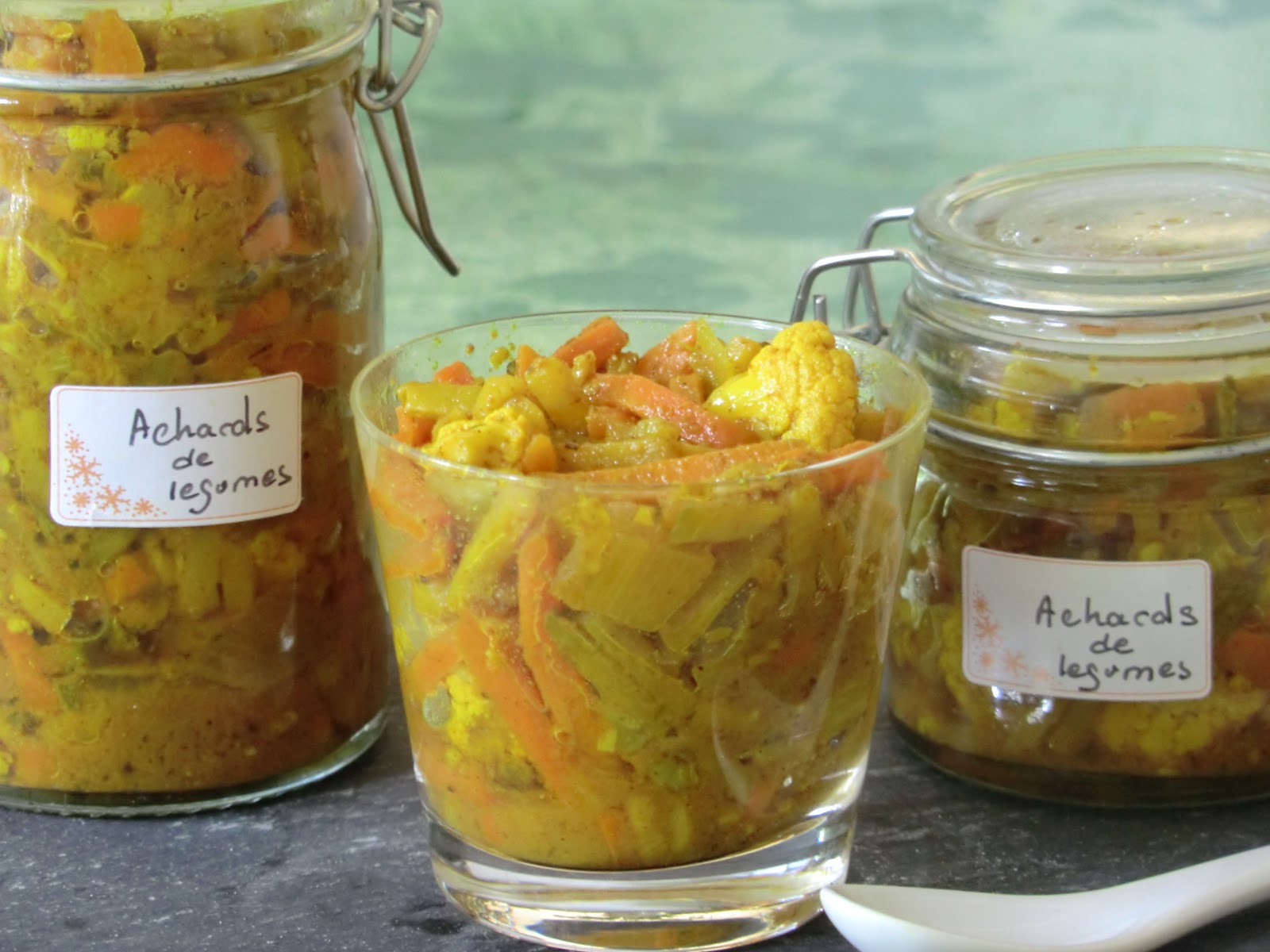 Achards de légumes - Ma petite cuisine gourmande sans gluten ni lactose