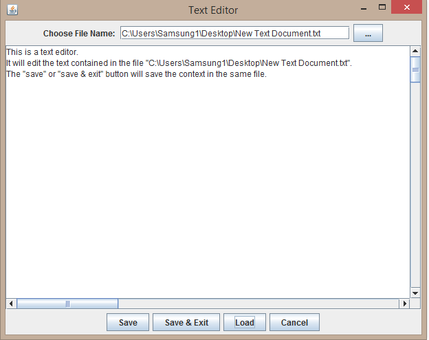 Programs for fun: A Text Editor made in Java using GUI Components